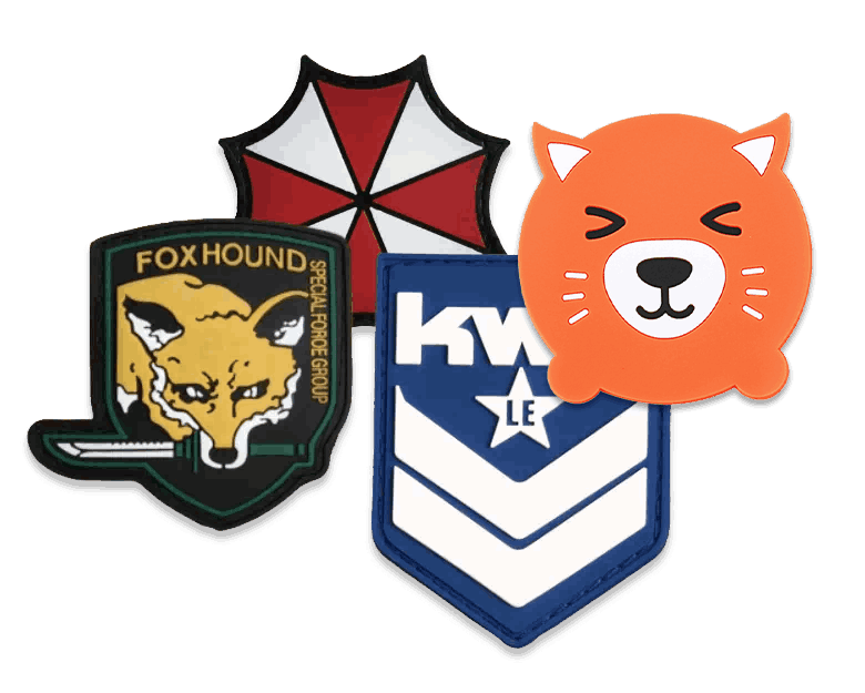 Custom PVC Patches /Velcro [ QTY No Minimum ] GS-JJ