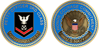 US Navy Challenge Coins | Design at Your Will | GS-JJ