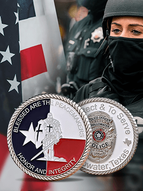 Custom Police Challenge Coins [ Top Quality ] GS-JJ