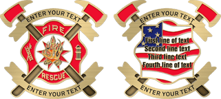 Firefighter Challenge Coins - No MOQ & Free Design | GS-JJ