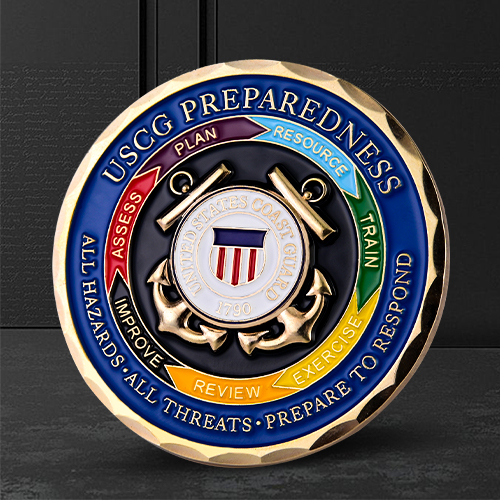 Informal Recognition Coast Guard Challenge Coin Custom U.S. Coast