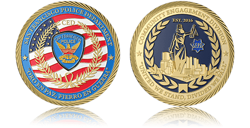 Custom Police Challenge Coins [ Top Quality ] GS-JJ