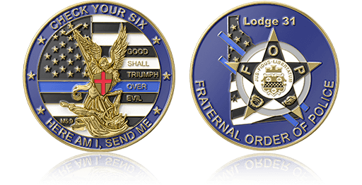 Custom Police Challenge Coins [ Top Quality ] GS-JJ